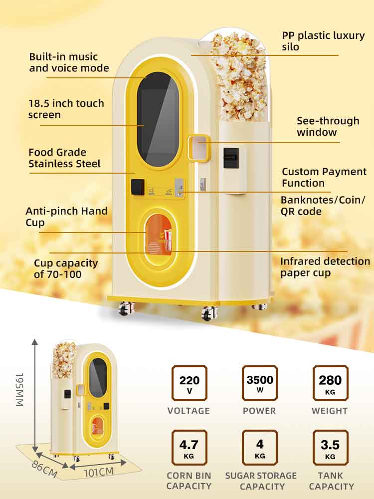 Commercial Popcorn Vending Machine - Funspace