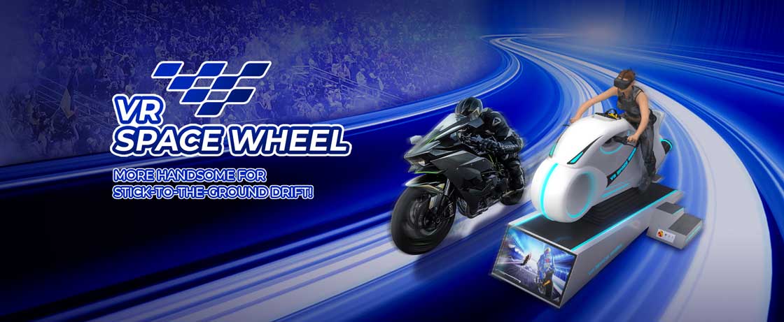 VR Space Wheel VR Motorcycle Simulator Arcade For Sale