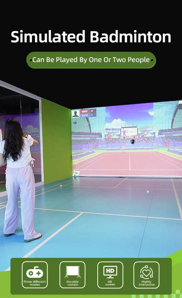 Interactive Projection Badminton Simulator Game - Funspace